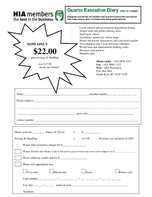 Fillable Online Diary special form Fax Email Print - pdfFiller
