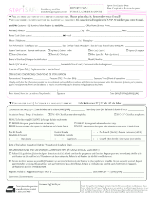 Fillable Online For lab use only A l'usage du labo seutlement. Lab ...