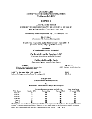 Fillable Online SEC FORM 10-D TEMPLATE CRART 2014-1 043014 6049942 ...