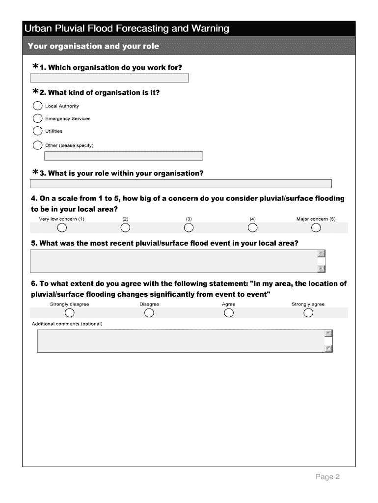 Fillable Online raingain Urban Pluvial Flood Forecasting and Warning ...