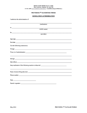 Fillable Online ruralfamilyconnections PROVIDER 2 HANDBOOK FORMS ...