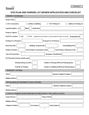 Fillable Online BSITEb PLAN REVIEW APPLICATION AND CHECKLIST Fax Email ...