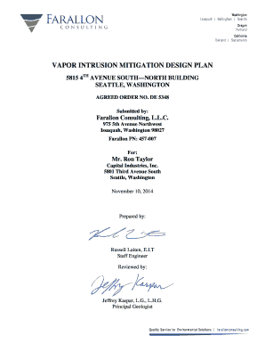 Fillable Online Vapor Intrusion Mitigation Plan - 5815 4th Ave S ...