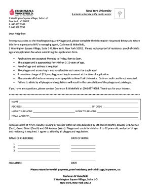 Fillable Online nyu Download bFormb - New York University Fax Email ...