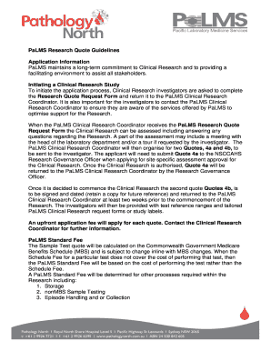 Fillable Online BPaLMSb Research Quote Guidelines Research Quote ...