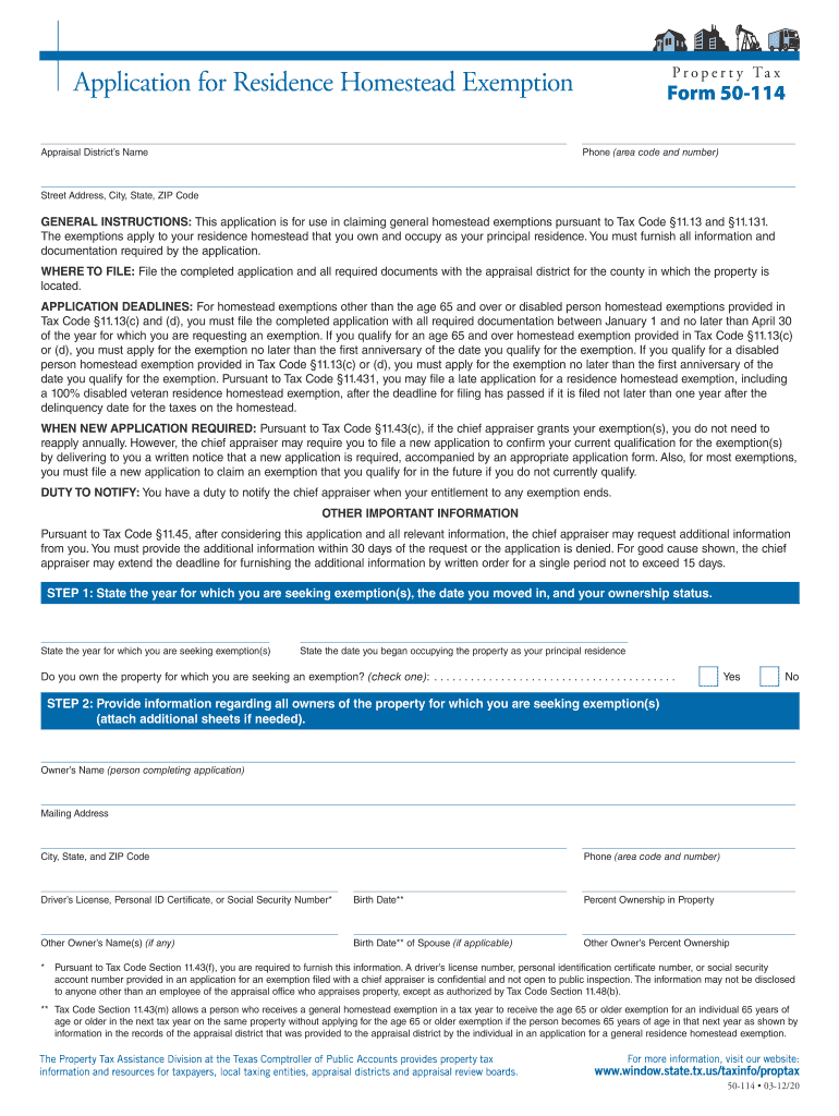 Fillable Online teamheard sd-tech Bexar County bHomesteadb Exemption ...