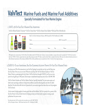 Fillable Online ValvTect Marine Fuels and Marine Fuel Additives Fax ...
