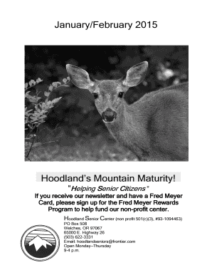 Fillable Online mthood Hoodland's Mountain Maturity! January/February ...