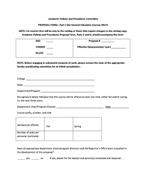 Fillable Online Semester(s)offered Fax Email Print - pdfFiller