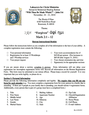 Labourers For Christ Ministries - Fill Online, Printable, Fillable ...