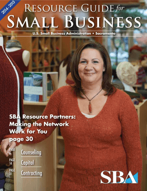 Fillable Online Sacramento 2014-2015 Small Business Resource. Learn how ...