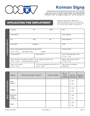 Fillable Online Korman Signs Fax Email Print - pdfFiller
