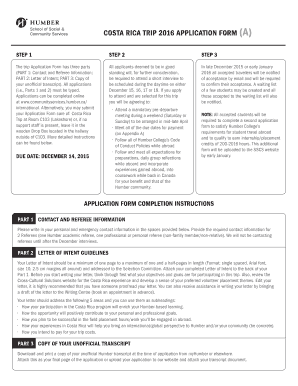Fillable Online 6723 Costa Rica Form VerisonB - bHumberb College Fax ...