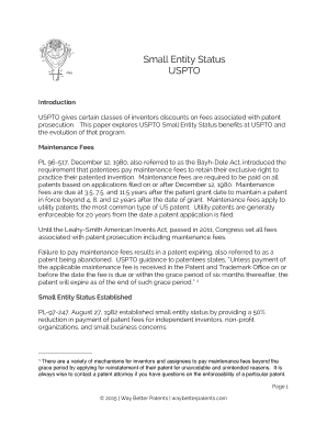 Fillable Online Small Entity Status Fax Email Print - pdfFiller