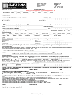 Fillable Online Status Mark Letterhead Status Mark Letterhead Fax Email ...