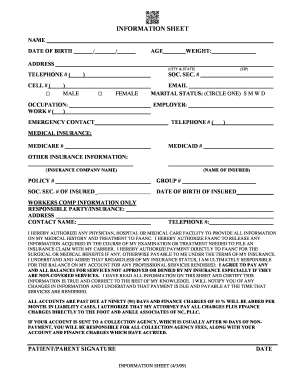 Fillable Online Medication flowsheet patient name date of birth ...