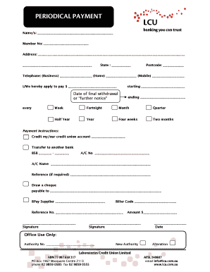 Fillable Online Periodical Paymentdoc Fax Email Print - pdfFiller