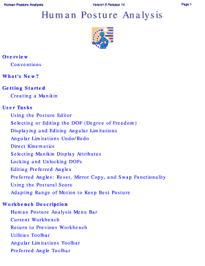Fillable Online catiadesign Human Posture Analysis - CATIA design Fax ...