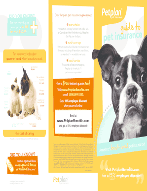 Fillable Online Pet insurance helps give Fax Email Print - pdfFiller