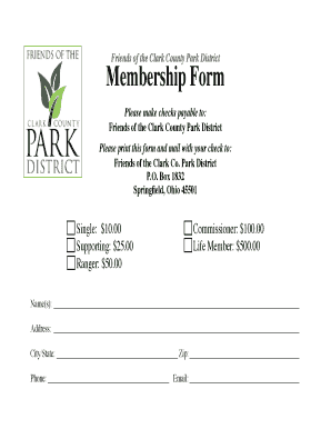 Fillable Online fccpd Friends of the Clark County Park District ...