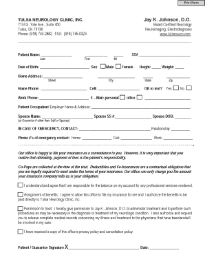 Fillable Online Patient Interactive Form Interactive Form Fax Email ...