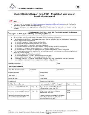 Peoplesoft Uct - Fill Online, Printable, Fillable, Blank | pdfFiller