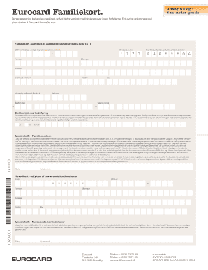 Fillable Online eurocard Eurocard Familiekort Ansg nu og f 6 mneder ...