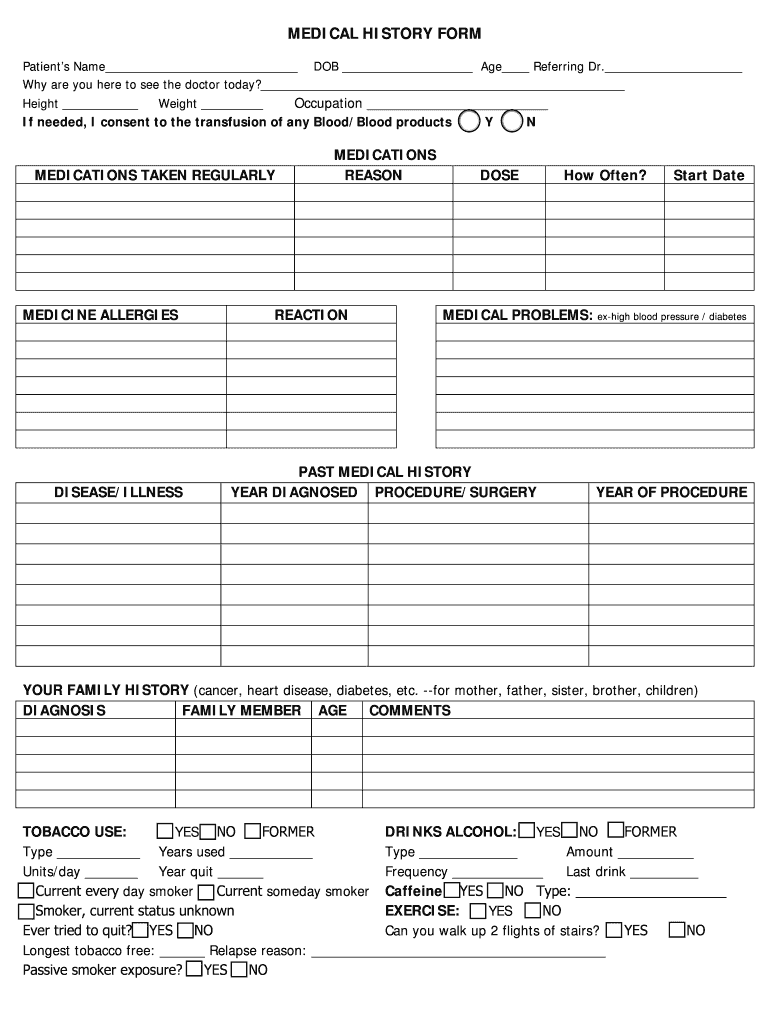 Fillable Online Patients Name DOB Age Referring Dr Fax Email Print - pdfFiller