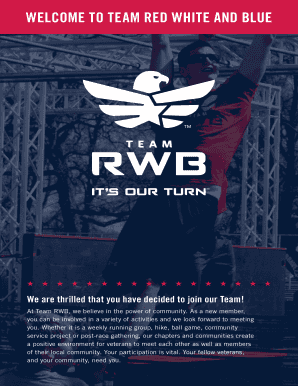 Fillable Online Welcome to Team Red White and Blue Fax Email Print ...