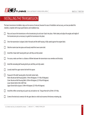 Fillable Online Audi B8 A4 Lightweight Flywheel Installation ...