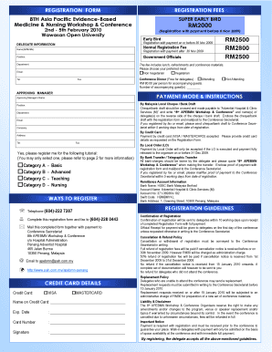 Fillable Online REGISTRATION FORM REGISTRATION FEES - bpahbbcombbmyb ...