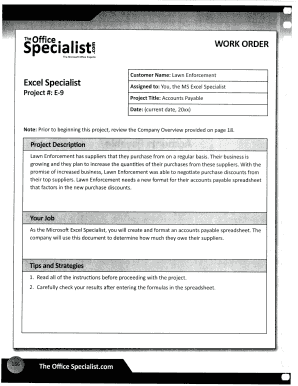 Fillable Online The Microsoft Office Experts Fax Email Print - pdfFiller