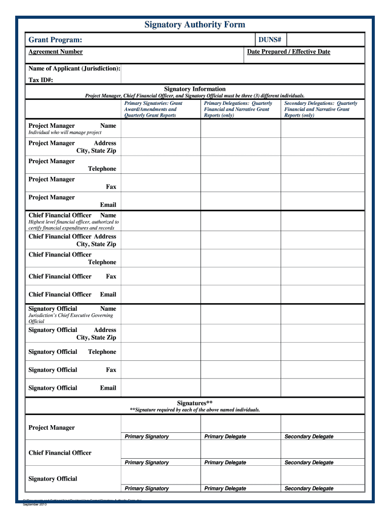 Fillable Online ready alaska Signatory Authority Form - DHSEM Home Fax ...