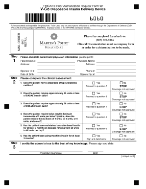 Fillable Online VGo Disposable Insulin Delivery Device Fax Email Print ...