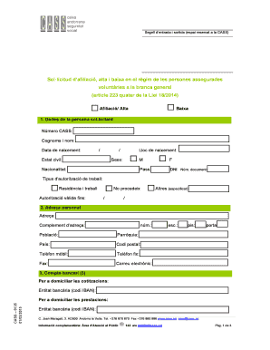 Fillable Online online cass CASS-0135 formulari article 223 quaterdoc ...