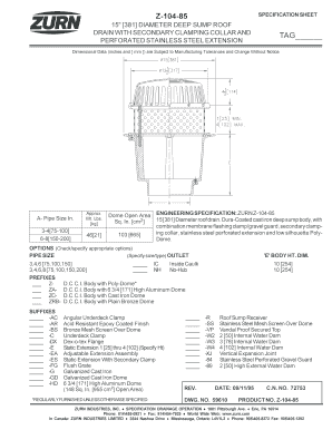 Fillable Online zurn eriepa Z-104-85 SPECIFICATION SHEET - zurneriepaus ...