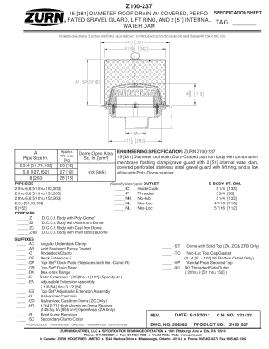 Fillable Online zurn eriepa TAG Z100-237 Fax Email Print - pdfFiller