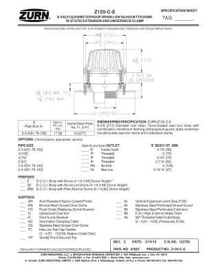 Fillable Online zurn eriepa Z125-C-E - zurneriepaus Fax Email Print ...