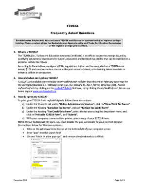 Fillable Online Saskatchewan Polytechnic does not issue T2202A ...