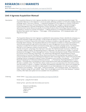 Fillable Online Unit 4 Agresso Acquisition Manual - Research and ...