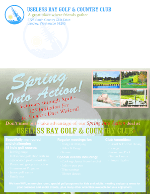Fillable Online APPOINTMENT USELESS BAY GOLF amp COUNTRY CLUB BILL ...