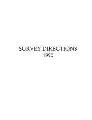 Fillable Online SURVEY DIRECTIONS Fax Email Print - pdfFiller