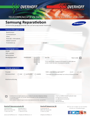 Fillable Online overhofftelecom Dit formulier graag gezamenlijk met uw ...