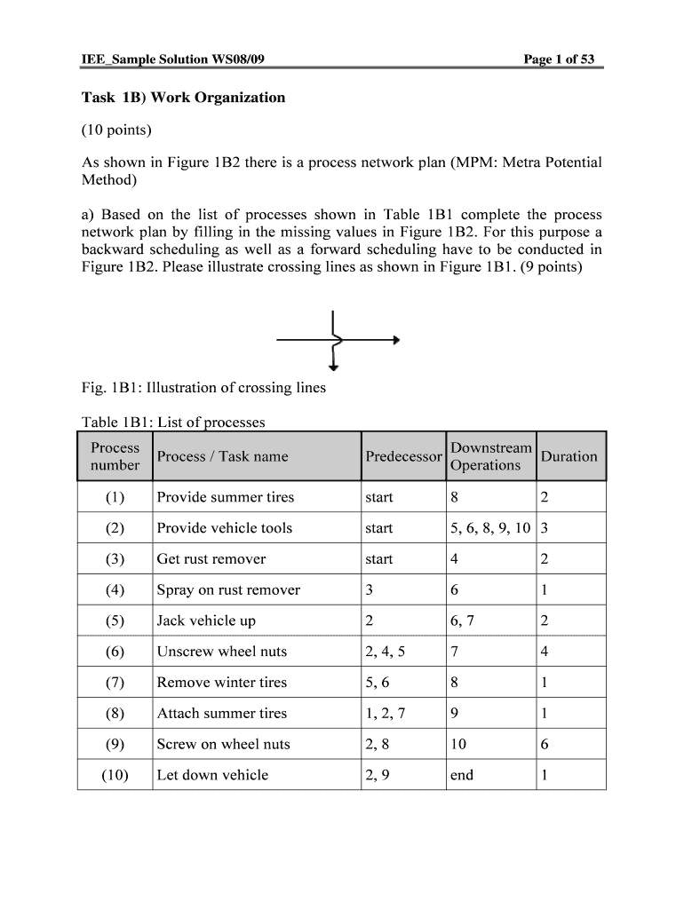 Fillable Online iaw rwth-aachen Task 1B Work Organization - bRWTHb ...