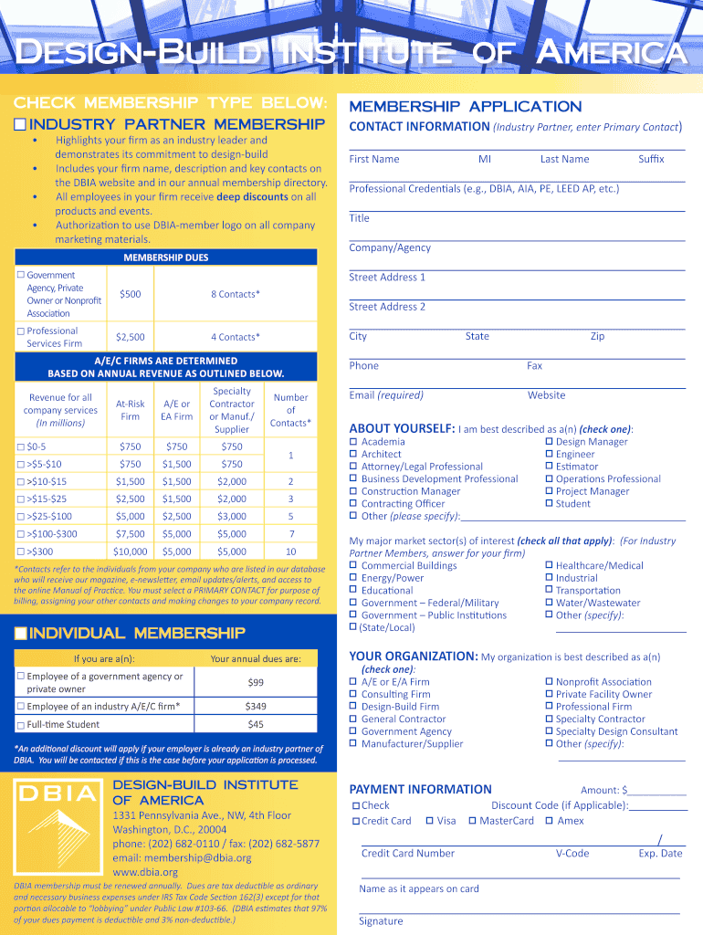 Fillable Online dbianwc DBIA Membership 2012 Applicationindd Fax Email ...