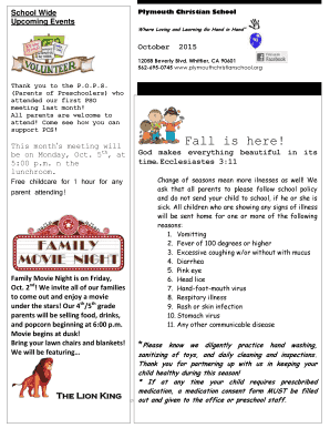 20 Printable preschool newsletters for parents Forms and Templates - Fillable Samples in PDF, Word to Download | pdfFiller