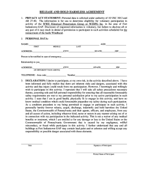 Fillable Online PRIVACY ACT STATEMENT: Personal data is solicited under ...