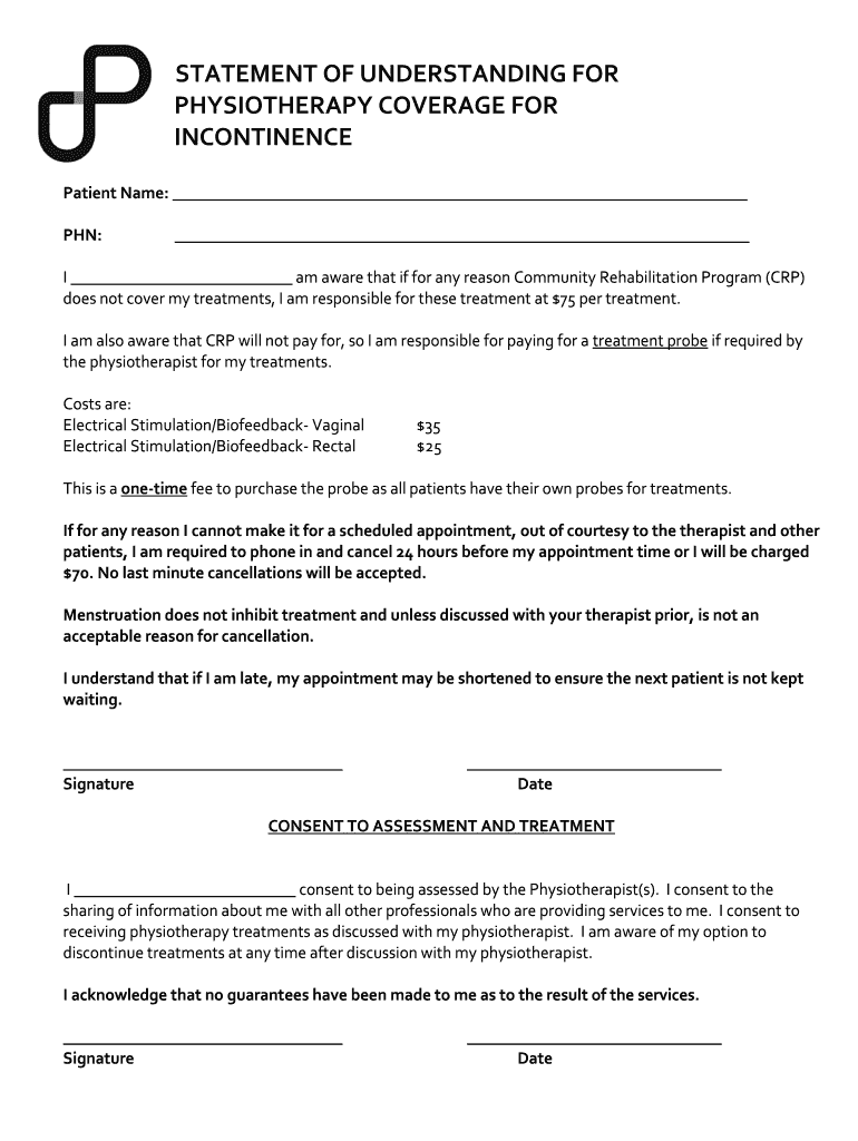 Fillable Online PHYSIOTHERAPY COVERAGE FOR Fax Email Print - pdfFiller