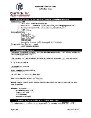 Fillable Online RussTech Form Retarder Fax Email Print - pdfFiller