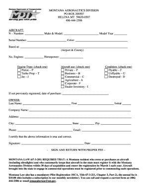 Fillable Online Aircraftregpdf Aircraft Registration Form Fax Email ...